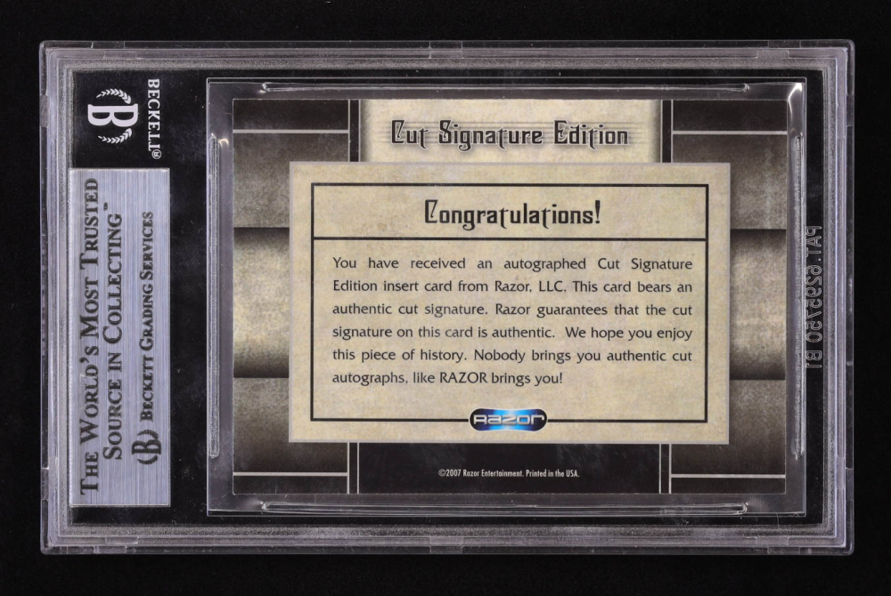 Jimmy Carter 2008 Razor Cut Signature Edition Encore #NNO (BGS ...