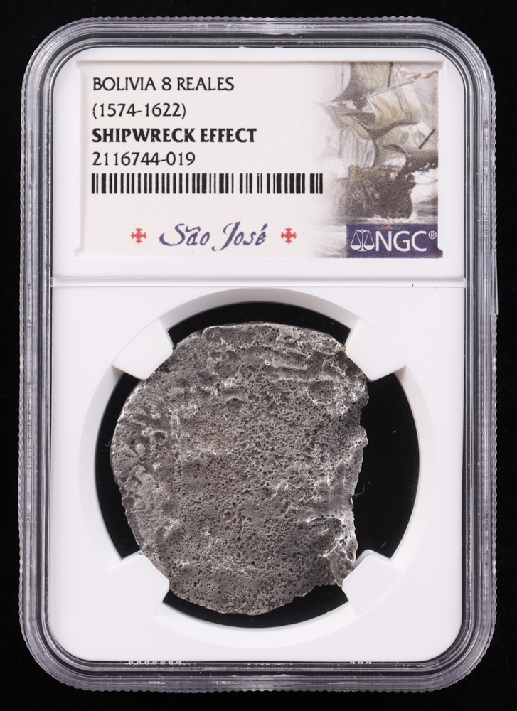 1574-1622 Bolivia 8 Reales - Spanish Colonial Cob Coin (NGC Shipwreck ...