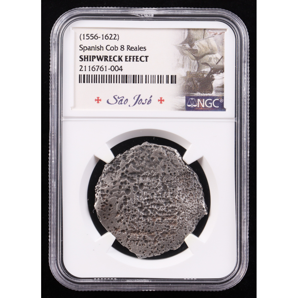 1556-1622 Spanish 8 Reales - Spanish Colonial Cob Coin (NGC Shipwreck ...