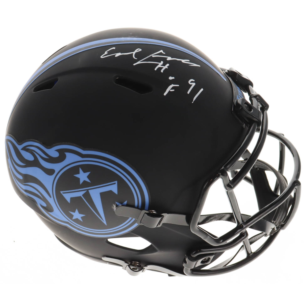 Earl Campbell Signed Titans Full-Size Eclipse Alternate Speed Helmet ...