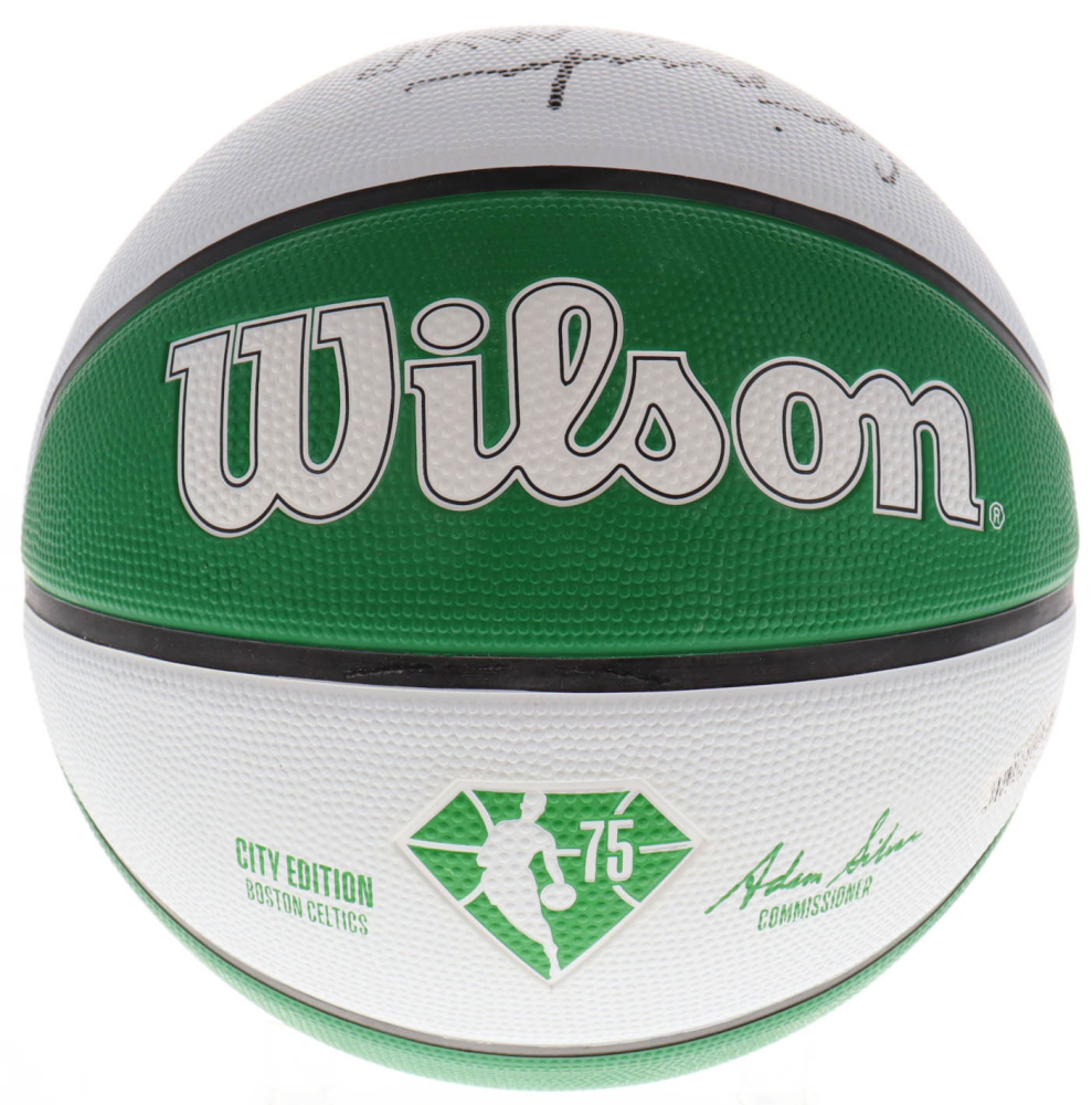 Cedric Maxwell Signed Celtics Logo Basketball Inscribed "81 Finals MVP ...