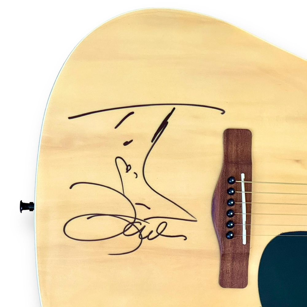Tim McGraw & Faith Hill Signed Custom Acoustic Guitar (JSA) | Pristine ...