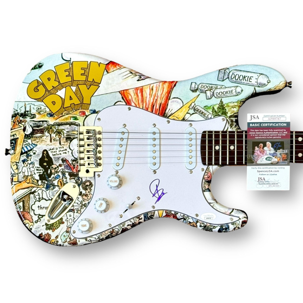 Billie Joe Armstrong Signed Green Day "Dookie" Electric Guitar (JSA ...