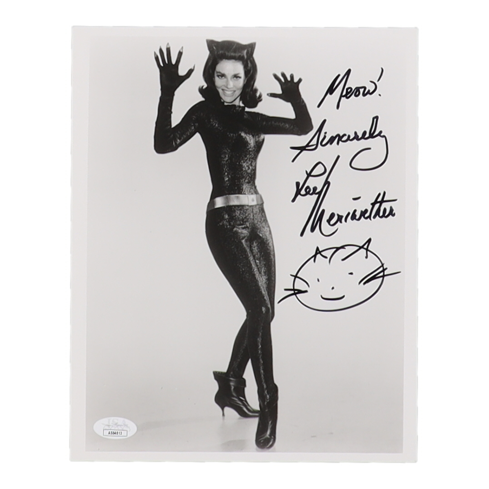 Lee Meriwether Signed "Batman" 8x10 Photo Inscribed "Meow ...