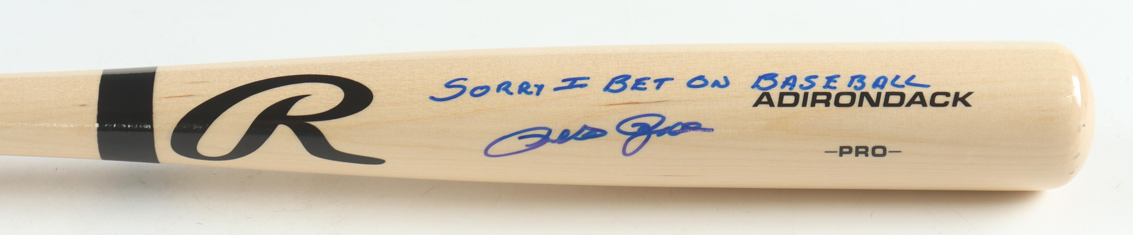 Pete Rose Signed Rawlings Pro Baseball Bat Inscribed "Sorry I Bet On ...