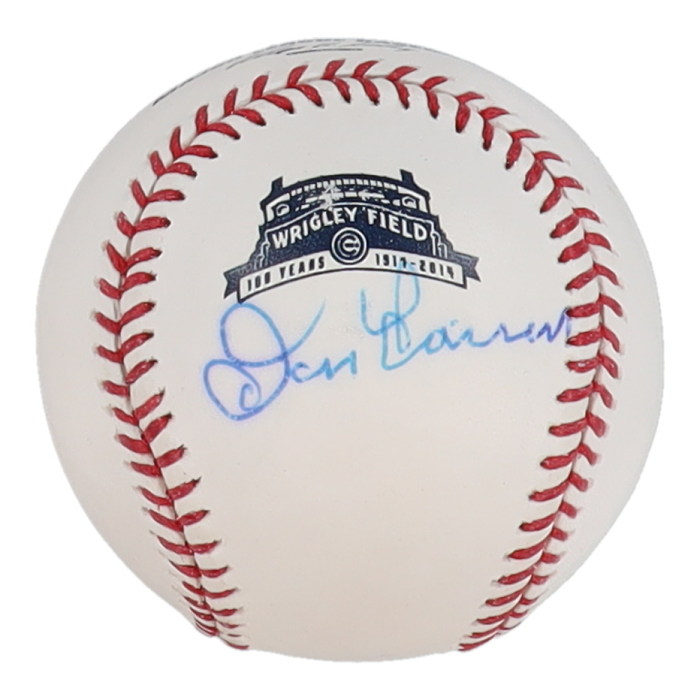 Don Larsen Signed OML Wrigley Field Logo Baseball (Beckett) | Pristine ...