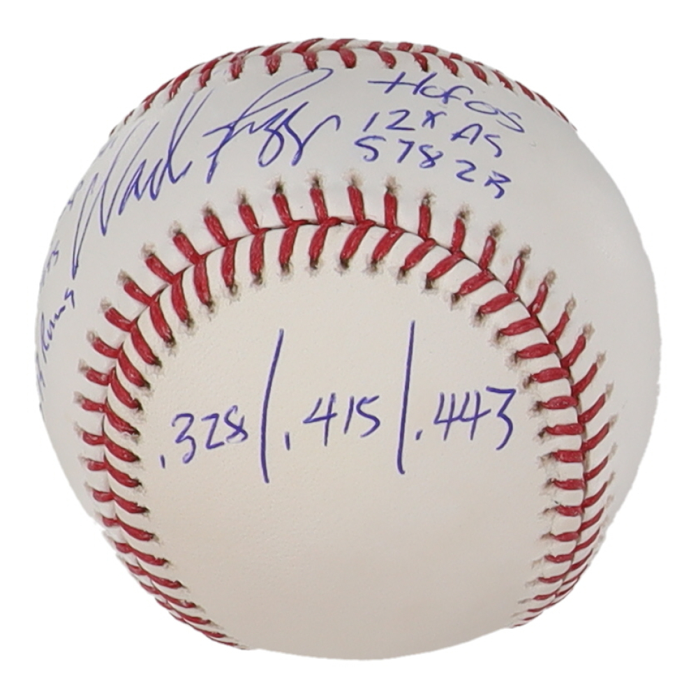 Wade Boggs Signed OML Baseball with Multiple Career Stat Inscriptions (MLB) | Pristine Auction