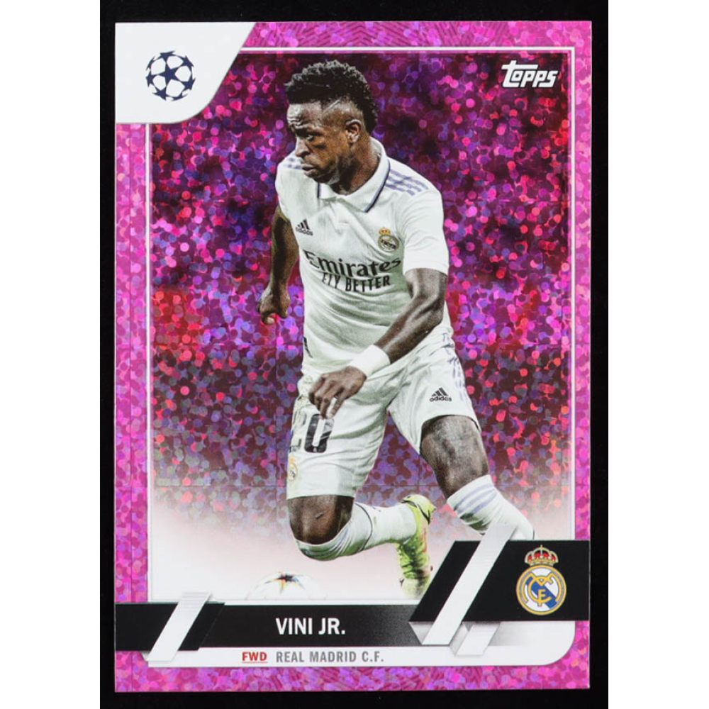 Vini Jr. 2022-23 Topps UEFA Club Competitions Pink Sparkle #20 ...
