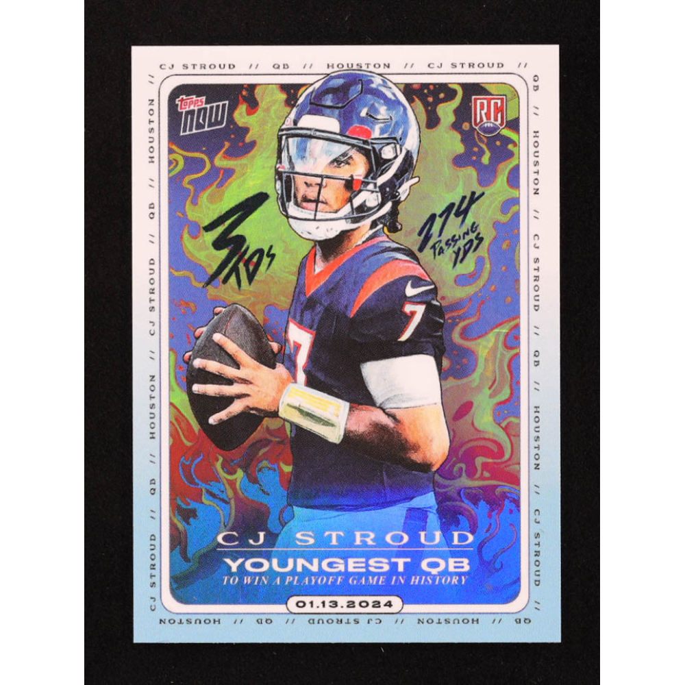 CJ Stroud 2023 Topps Now CJ Stroud Record Breaker #CJ2 RC | Pristine ...