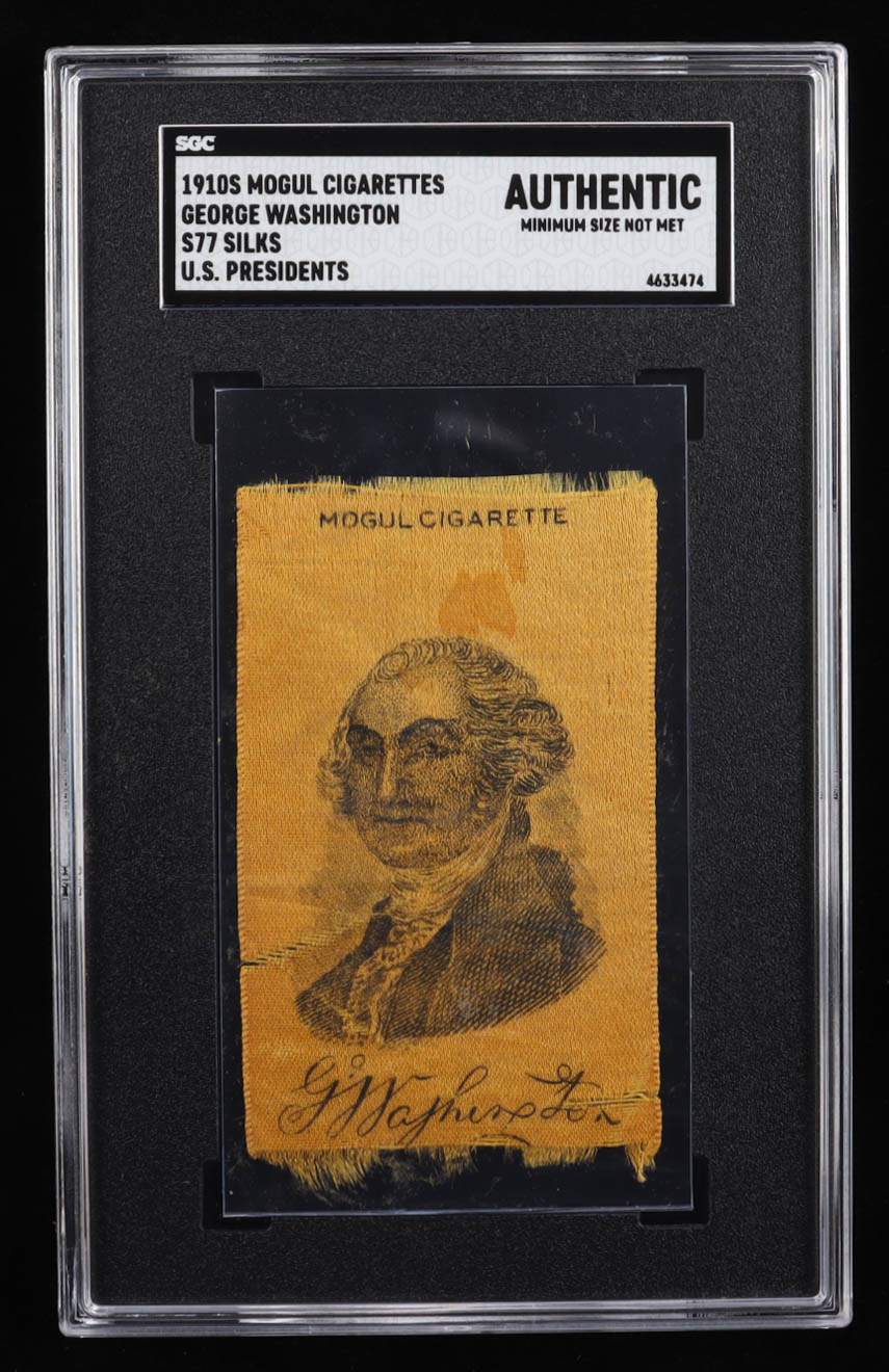 George Washington 1905 U.S. Presidents Tobacco Silks #1 (SGC Authentic ...