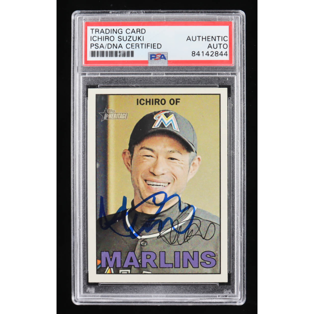 Ichiro Suzuki Signed 2016 Topps Heritage #132A (PSA) | Pristine Auction