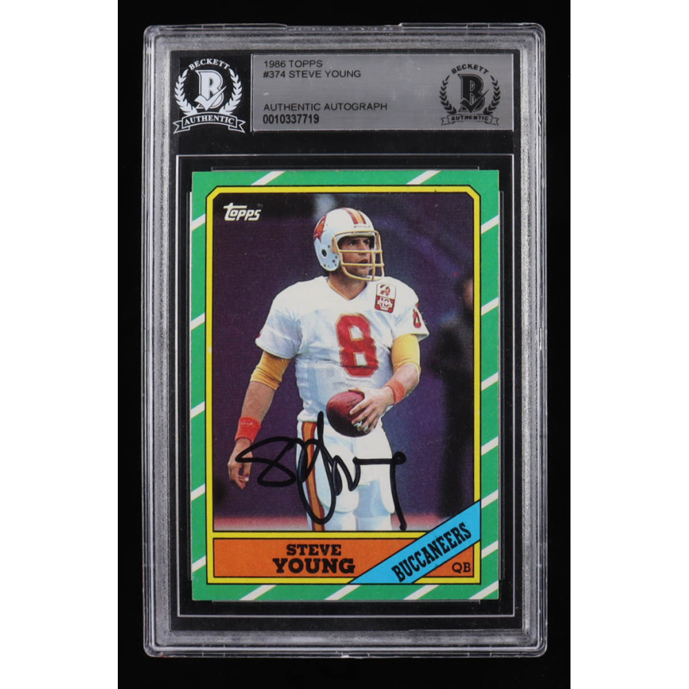 Steve Young Signed 1986 Topps #374 RC (BGS) | Pristine Auction