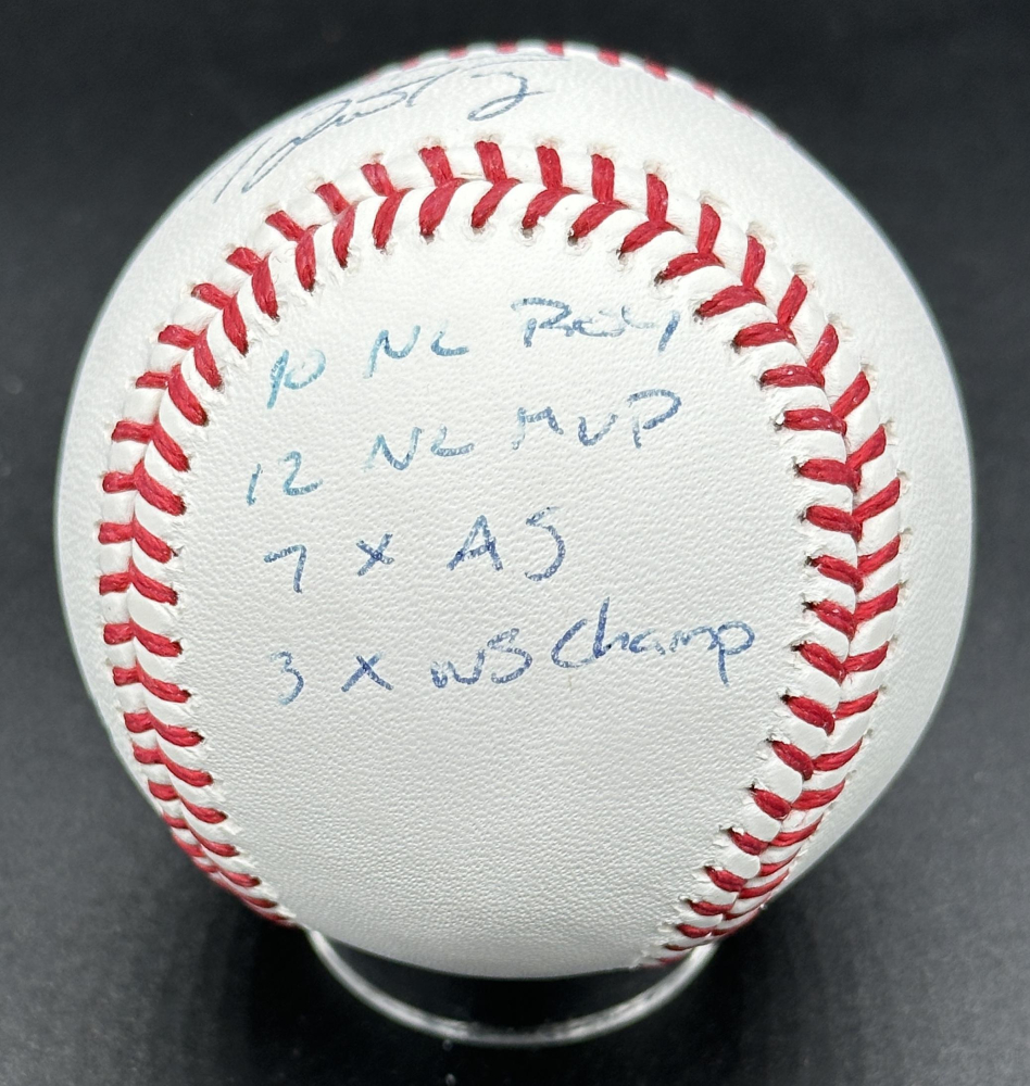 Buster Posey Signed OML Baseball with (4) Career Stat Inscriptions (MLB ...