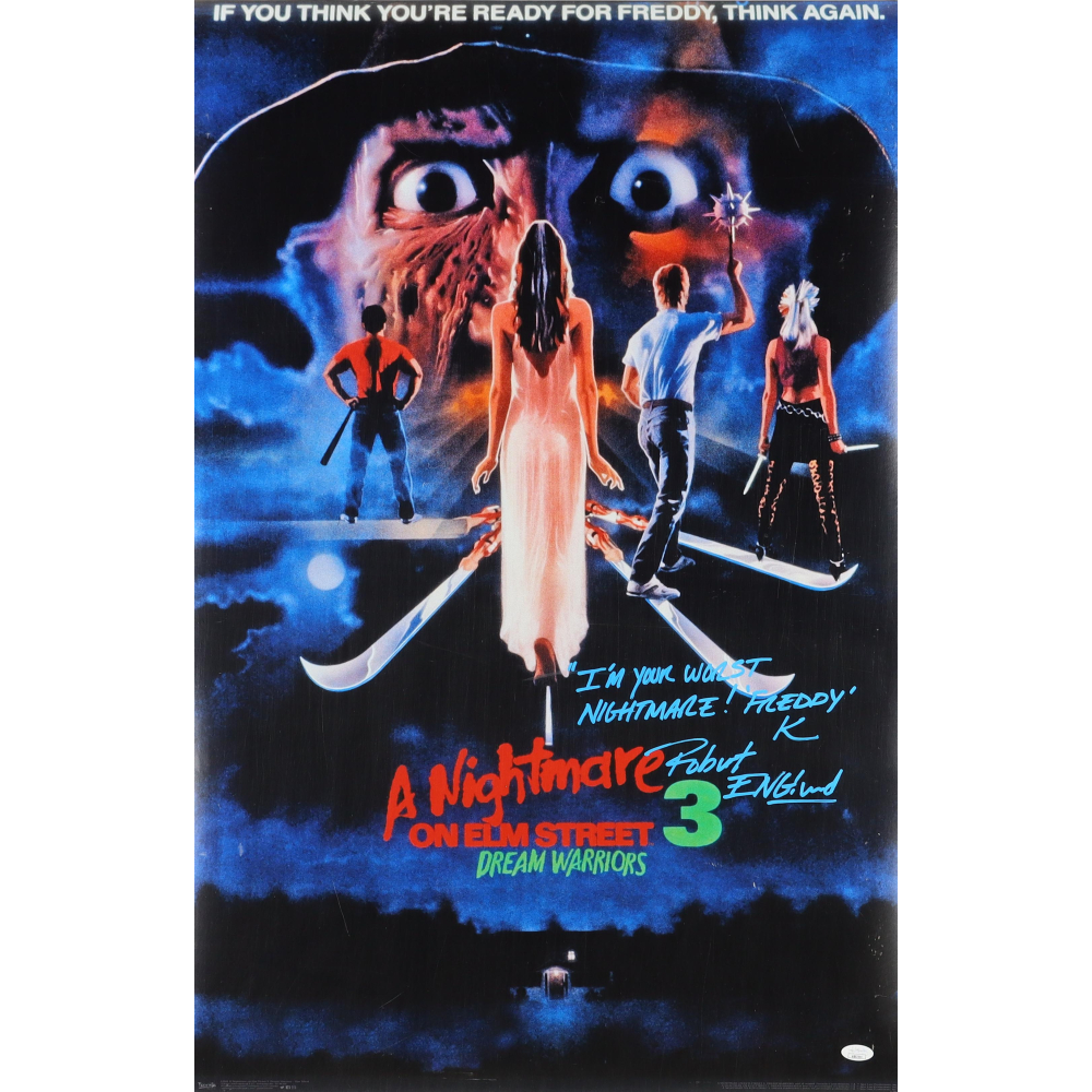 Robert Englund Signed "A Nightmare On Elm Street 3" 22x34 Poster ...