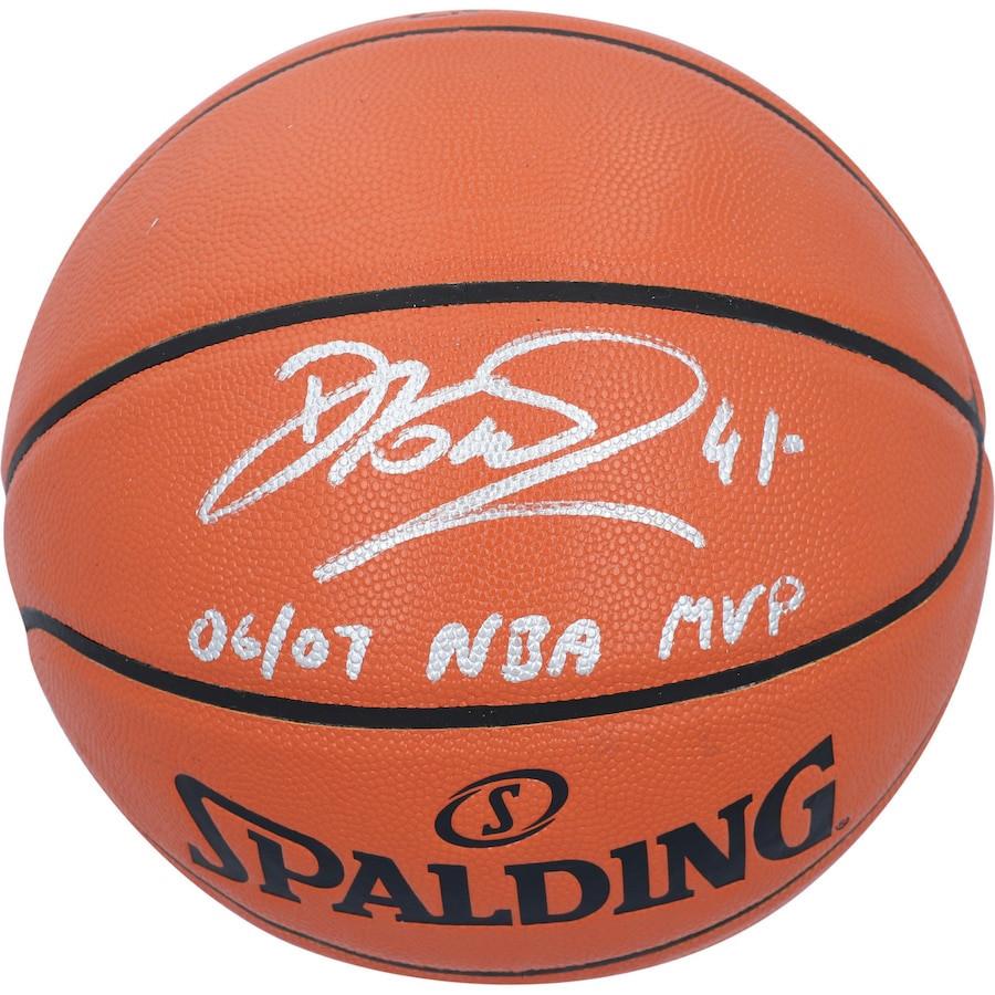 Dirk Nowitzki Signed NBA Game Ball Series Basketball Inscribed "06/07 ...