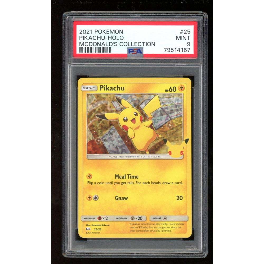 Pikachu 2021 Pokemon Mcdonald's Holo #25 (PSA 9) | Pristine Auction