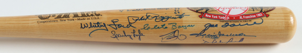 Cooperstown Bat Co. Baseball Bat Signed by (19) with Yogi Berra (D ...