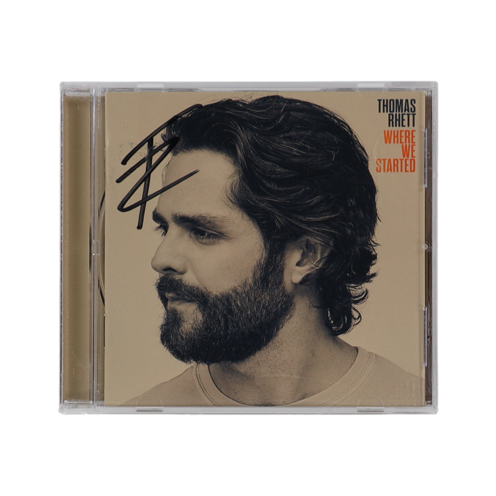 Thomas Rhett Signed "Where We Started" CD Album Cover (ACOA) | Pristine ...
