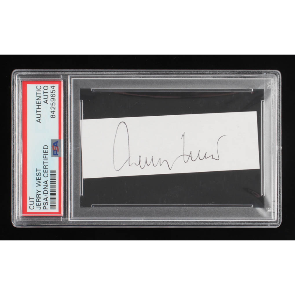 Jerry West Signed Cut (PSA) | Pristine Auction
