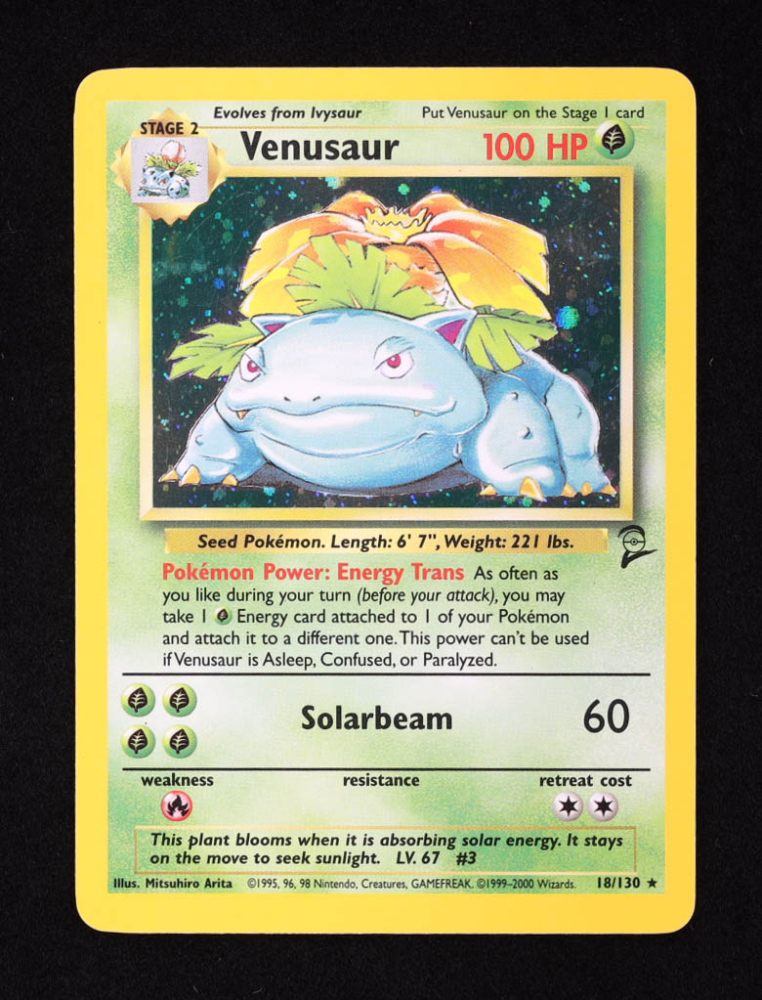 Venusaur Pokemon 1999 Base 2 #18 Holo | Pristine Auction