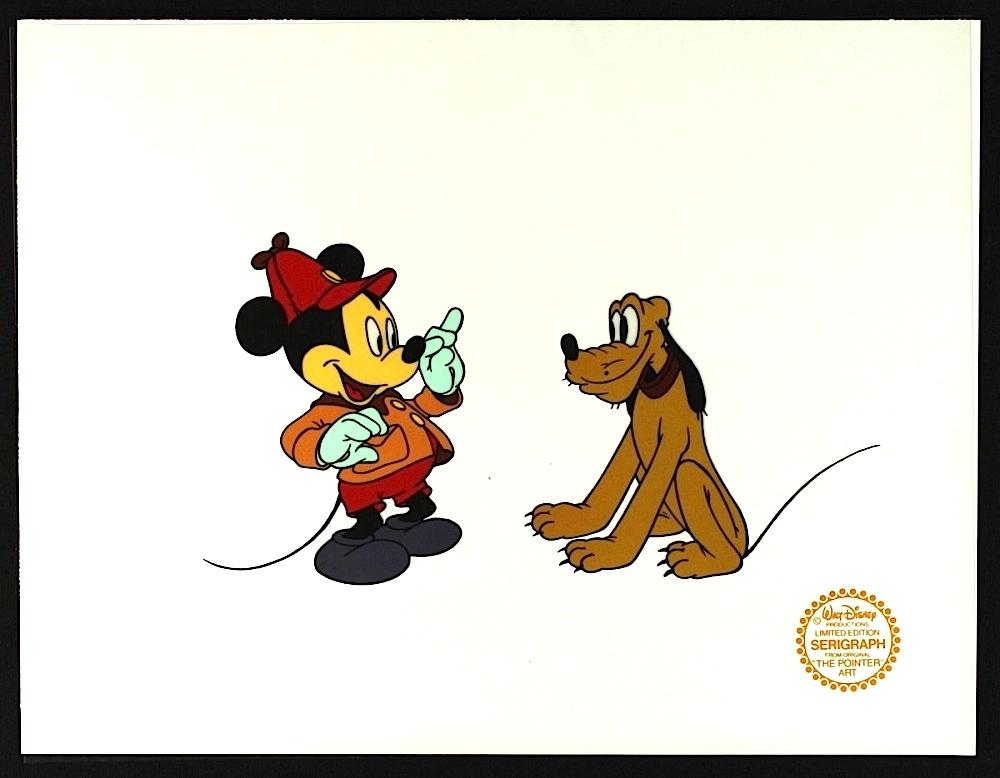 Mickey Mouse & Pluto Walt Disney "The Pointer Art" Limited Edition ...