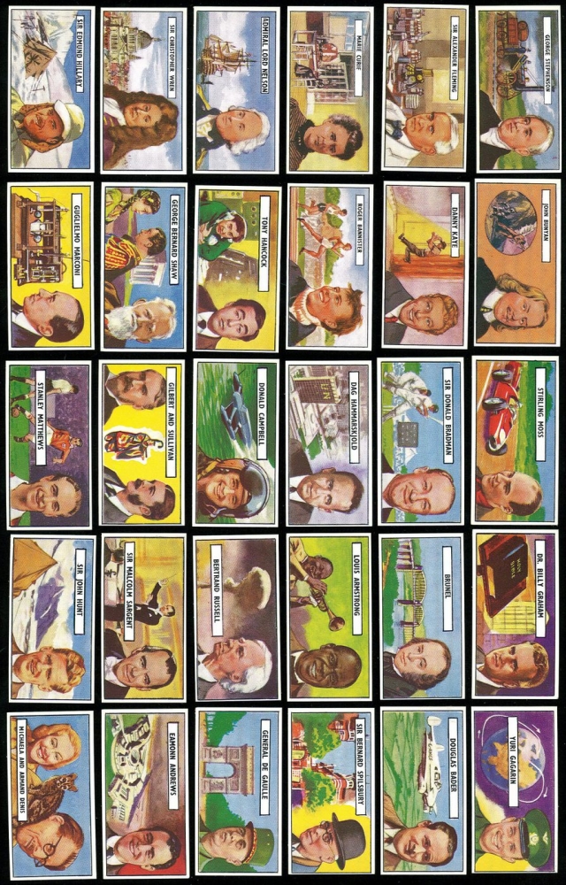 Complete Set of (48) 1966 Lyons Maid "Famous People" Cards with Walt ...