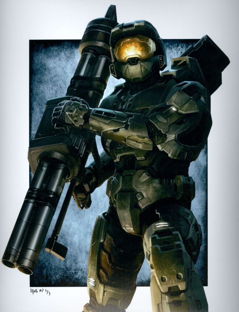 Halo "Master Chief" Limited Edition 11" x 14" Signed Art Print by Jeff ...