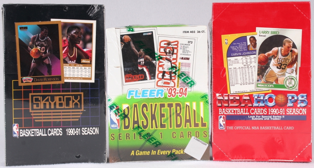 Lot Of 3 Factory Sealed Boxes Of Basketball Cards With 1993 94 Series