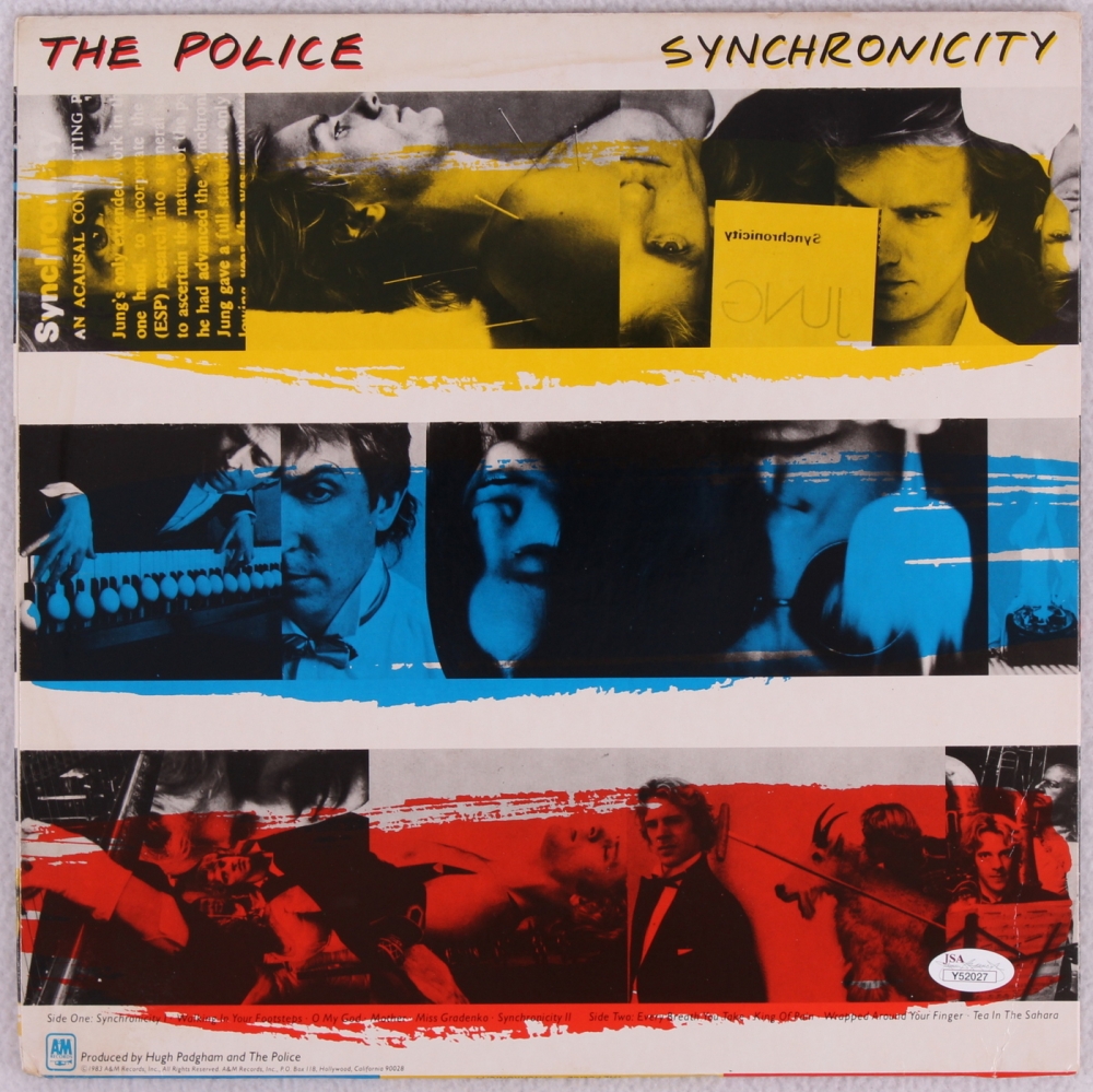 The Police Multi-Signed "Synchronicity" Record Album with Sting, Andy ...