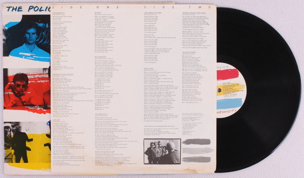 The Police Multi-Signed "Synchronicity" Record Album with Sting, Andy ...