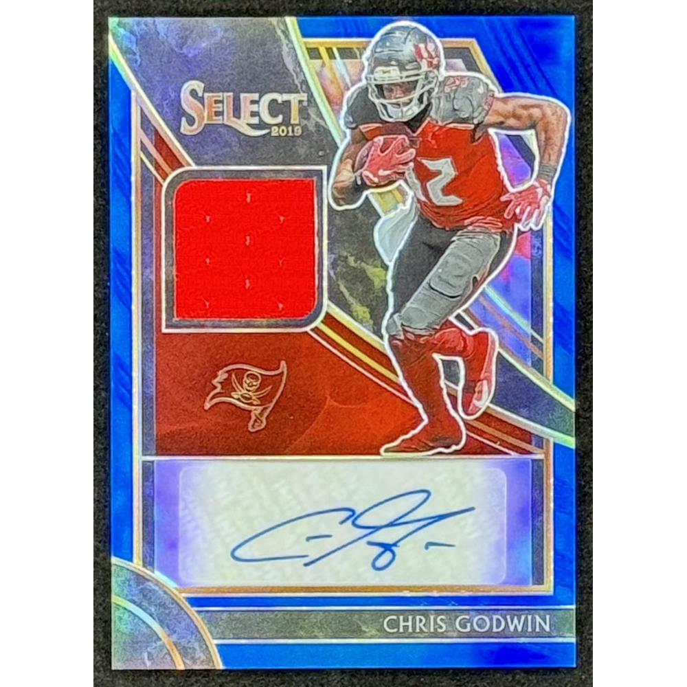 Chris Godwin 2019 Select Signature Memorabilia Prizm Blue #MPCG #73/75 ...