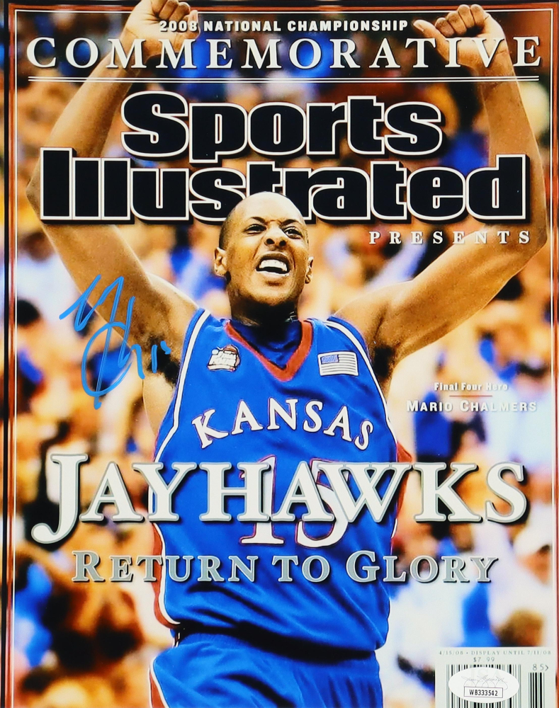 Mario Chalmers Signed Kansas Jayhawks 8x10 Photo (JSA) | Pristine Auction