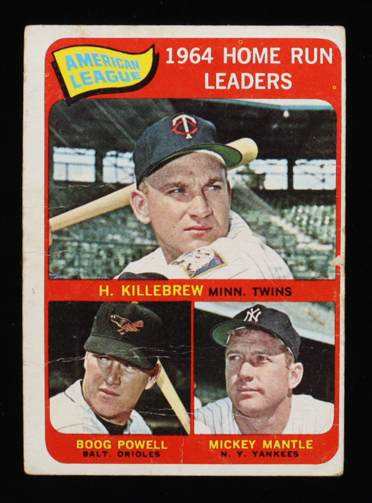 Harmon Killebrew / Mickey Mantle / Boog Powell 1965 Topps #3 / AL Home ...