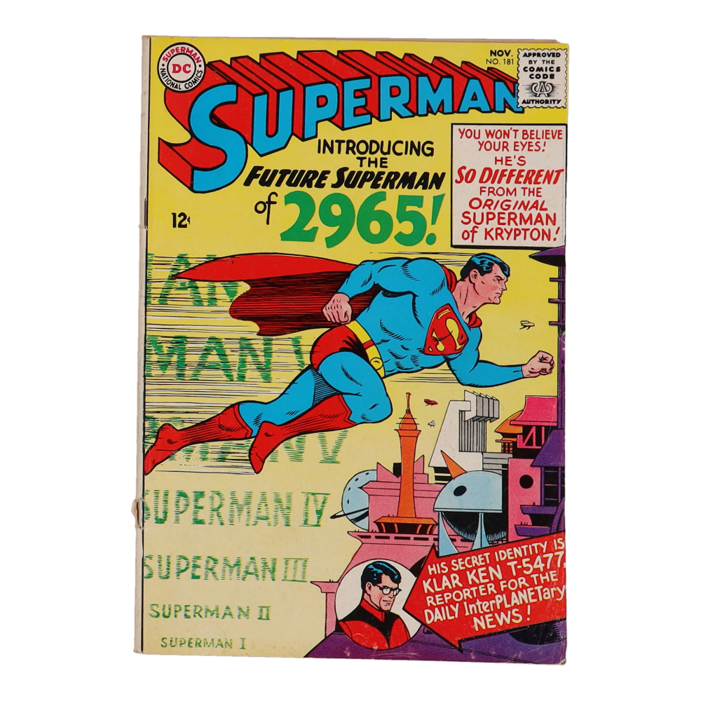 1965 "Superman" Issue #181 DC Comic Book | Pristine Auction