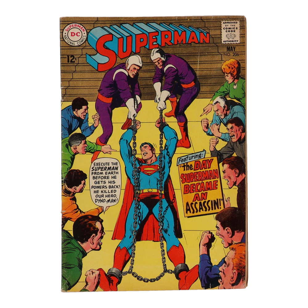 1968 "Superman" Issue #206 DC Comic Book | Pristine Auction