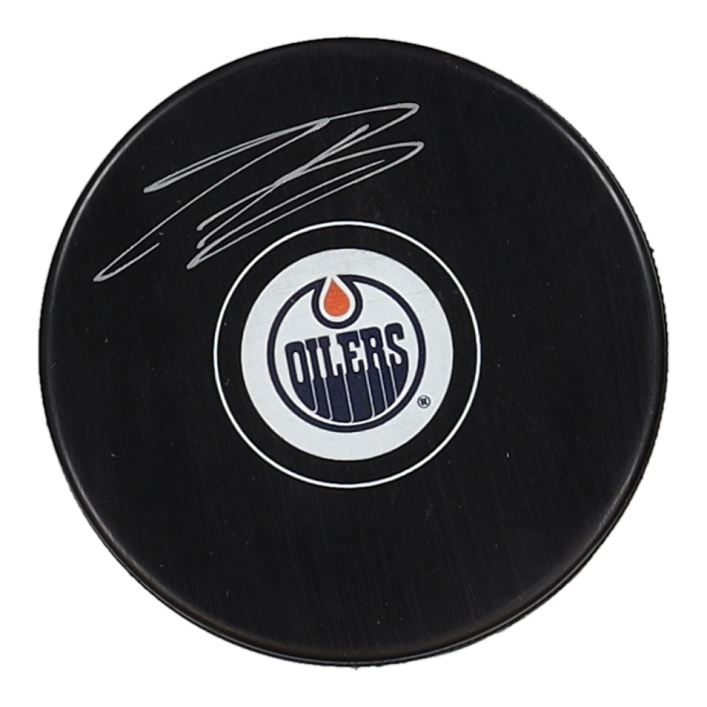 Evander Kane Signed Oilers Logo Puck (COJO) | Pristine Auction