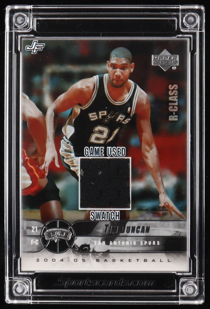 Tim Duncan 2022 Jersey Fusion Game Used Swatch #TD99 | Pristine Auction