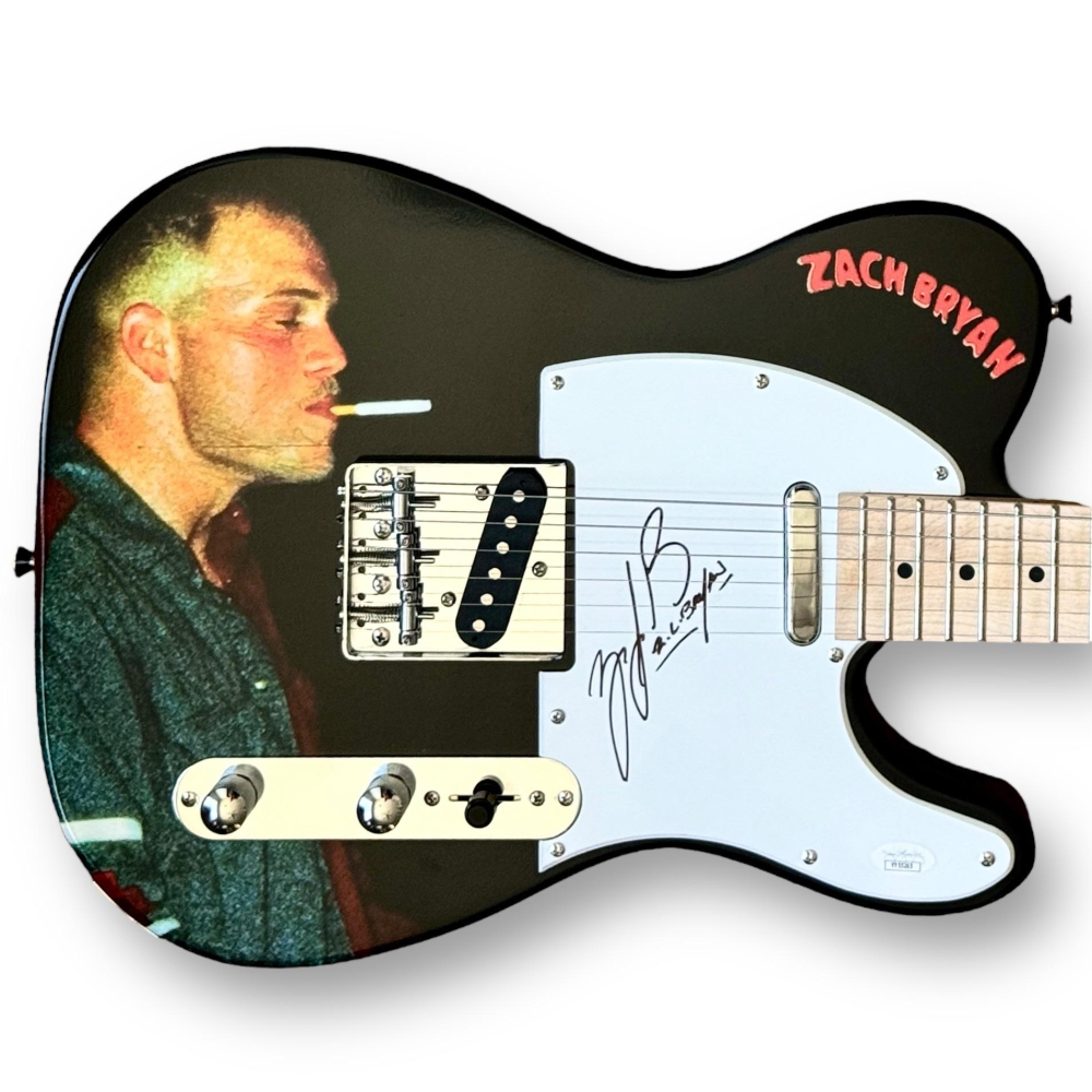Zach Bryan Signed Custom Telecaster Style Guitar (JSA) | Pristine Auction