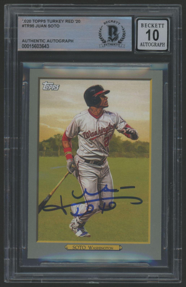 Juan Soto Signed 2020 Topps Turkey Red '20 #TR95 (BGS | Autograph ...