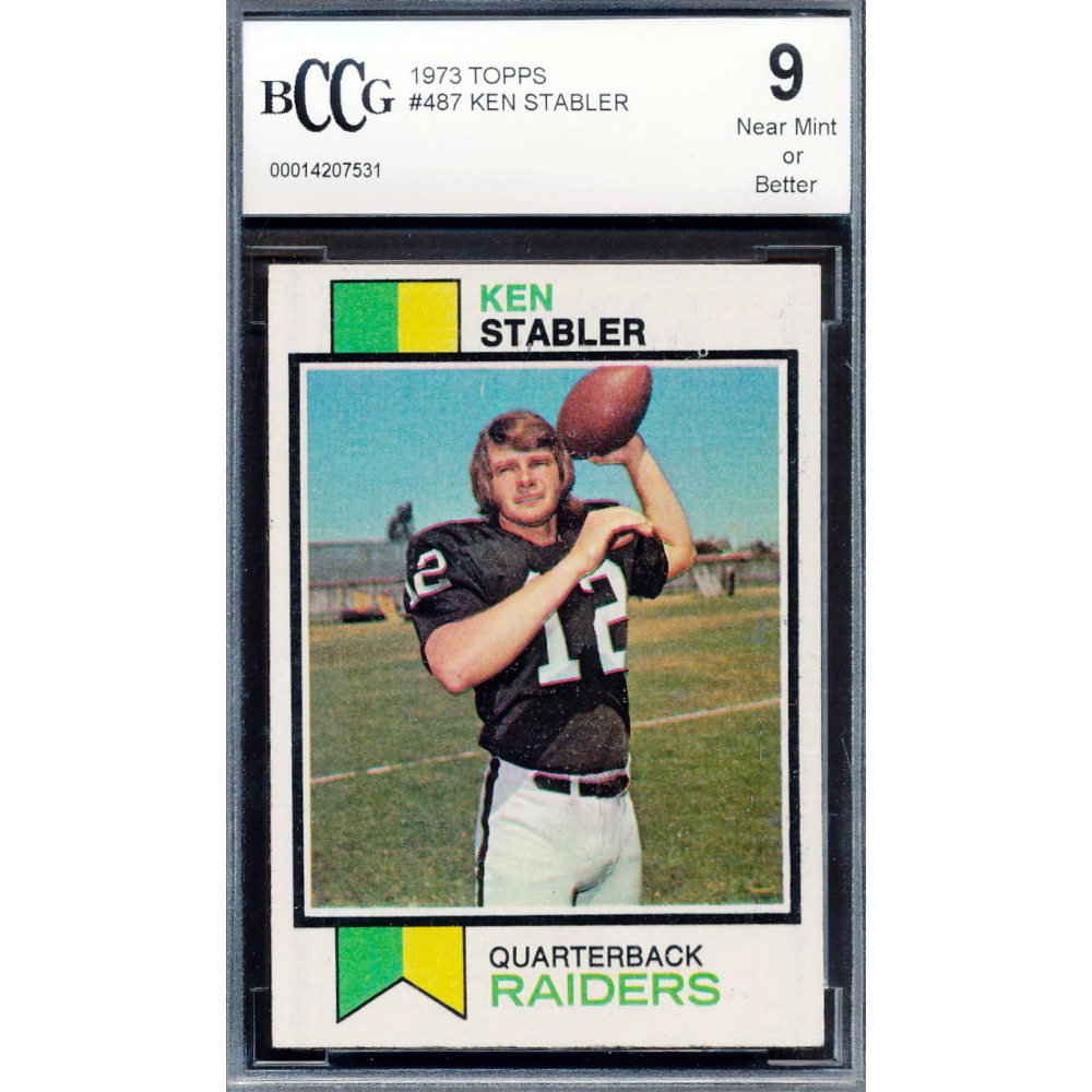 Ken Stabler 1973 Topps #487 RC (BCCG 9) | Pristine Auction