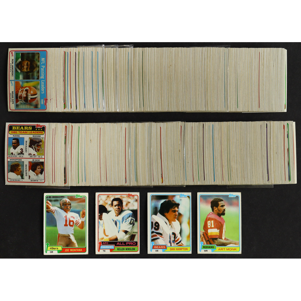 1981 Topps Football Complete Set of (528) Cards with Joe Montana #216 ...