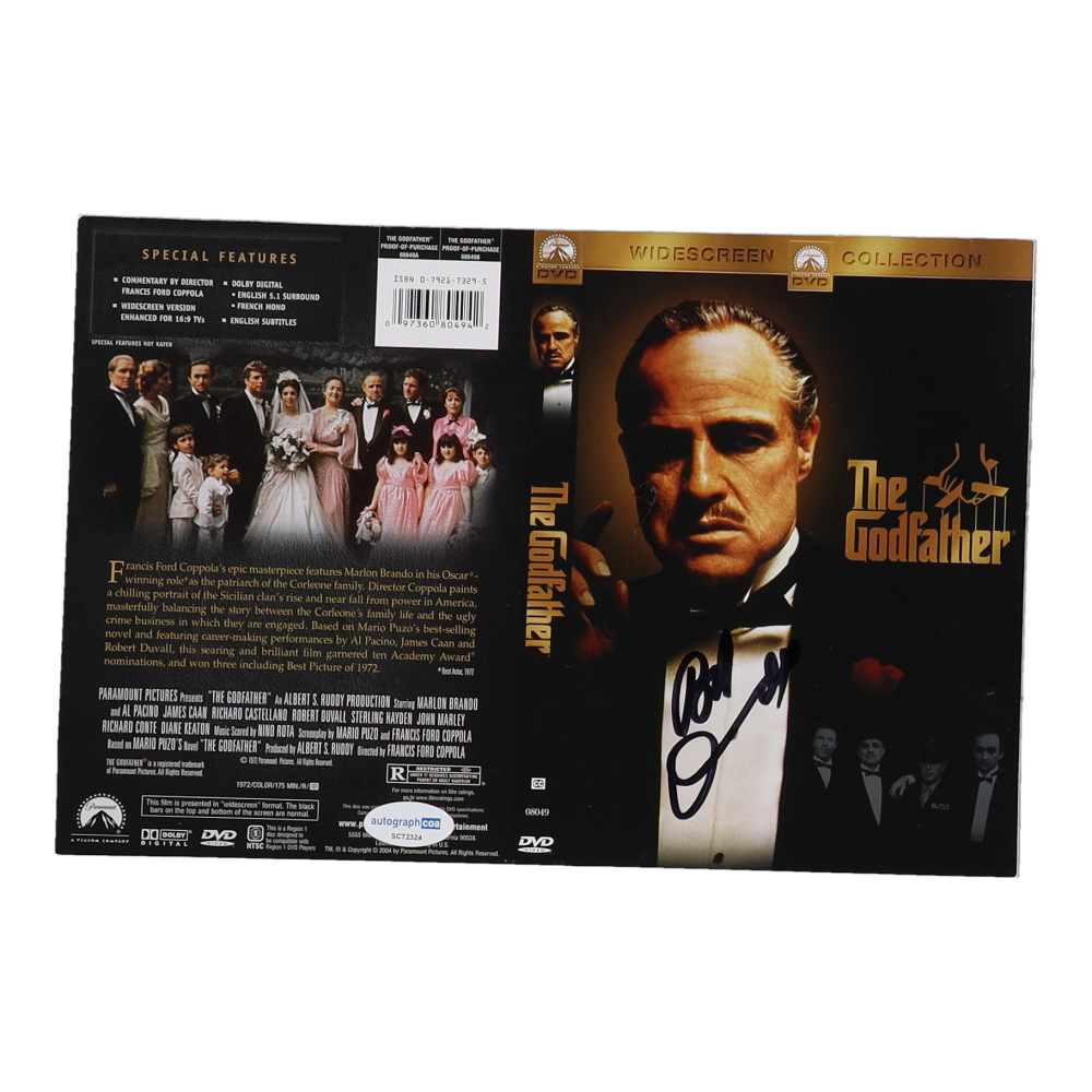 Robert Duvall Signed "The Godfather" DVD Cover | Pristine Auction