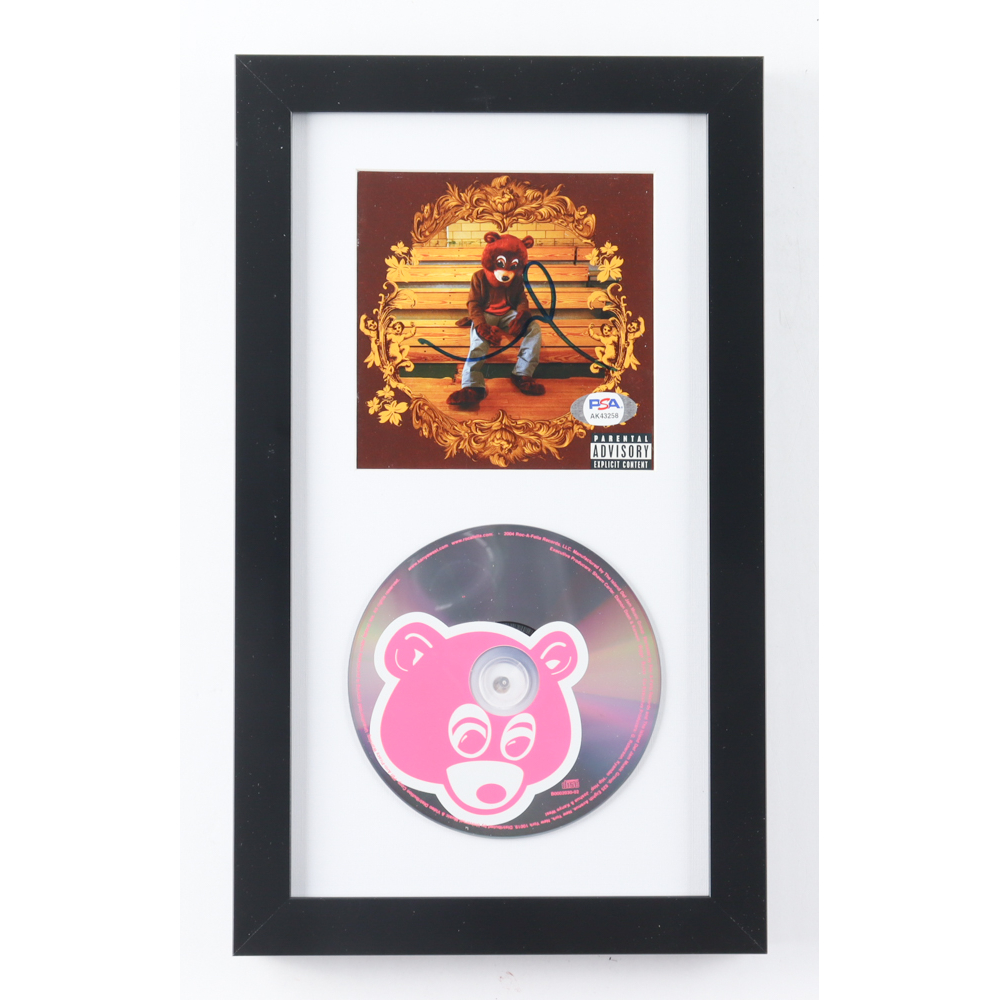 Kanye West Signed Custom Framed "College Dropout" CD Insert Display ...