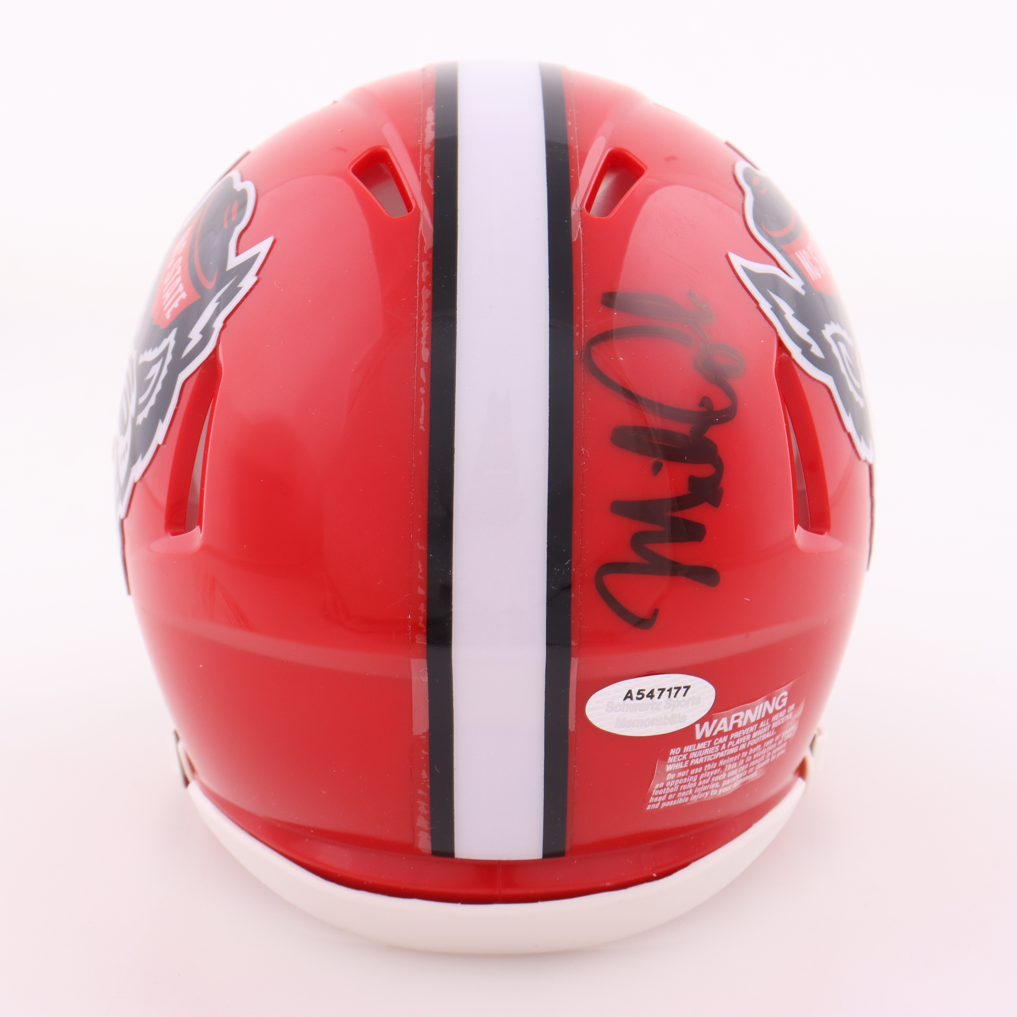 Mike Quick Signed NC State Wolfpack Speed Mini Helmet (Schwartz ...