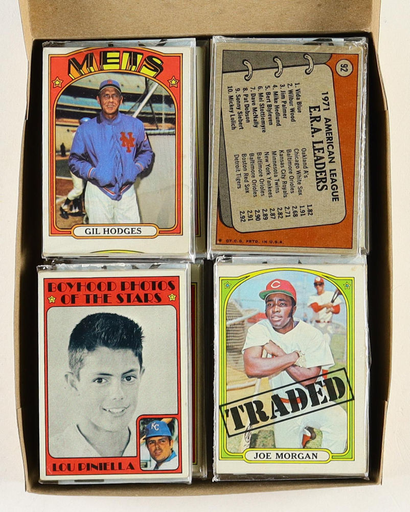 1972 Topps Baseball Cello Fun Pack Vending Box with (20) Packs ...