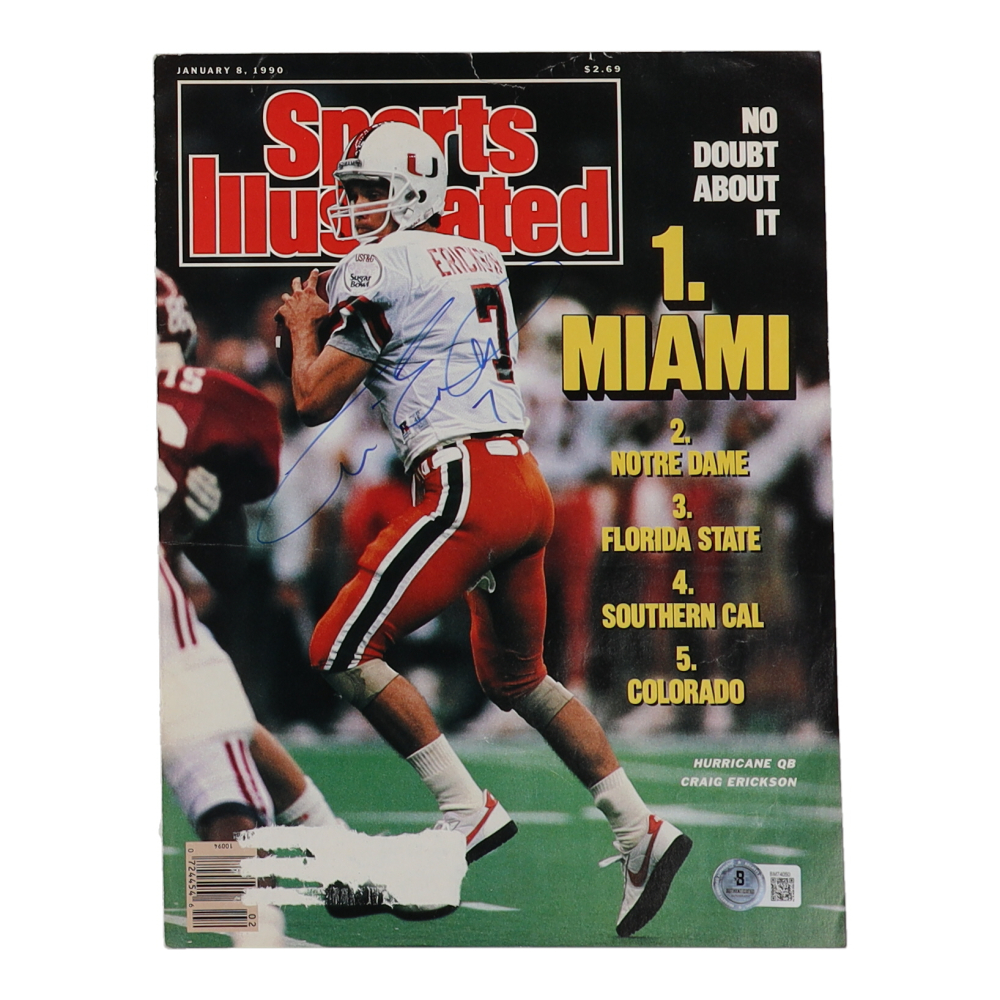 Herschel Walker Signed Miami Hurricanes 8x10 Magazine Cover (Beckett) | Pristine Auction