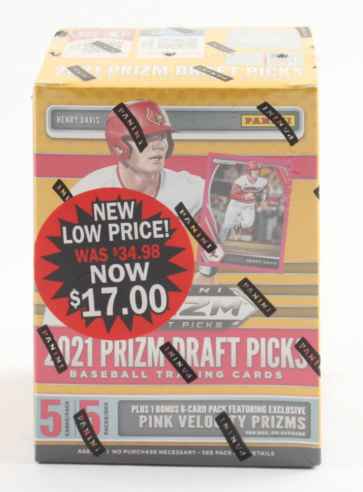 2021 Panini Prizm Draft Picks Baseball Blaster Box with (5) Packs ...