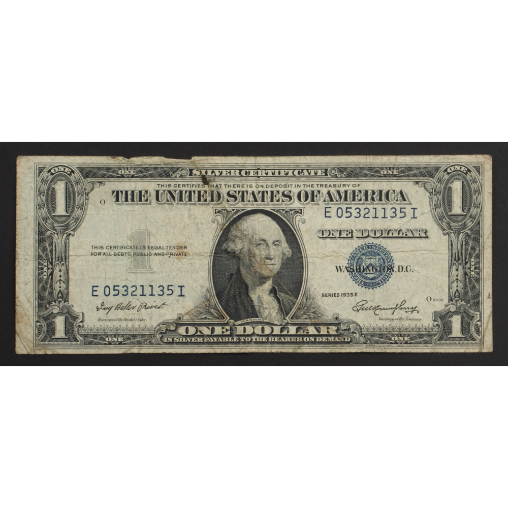 1935 United States Silver Certificate $1 One Dollar Bank Note ...