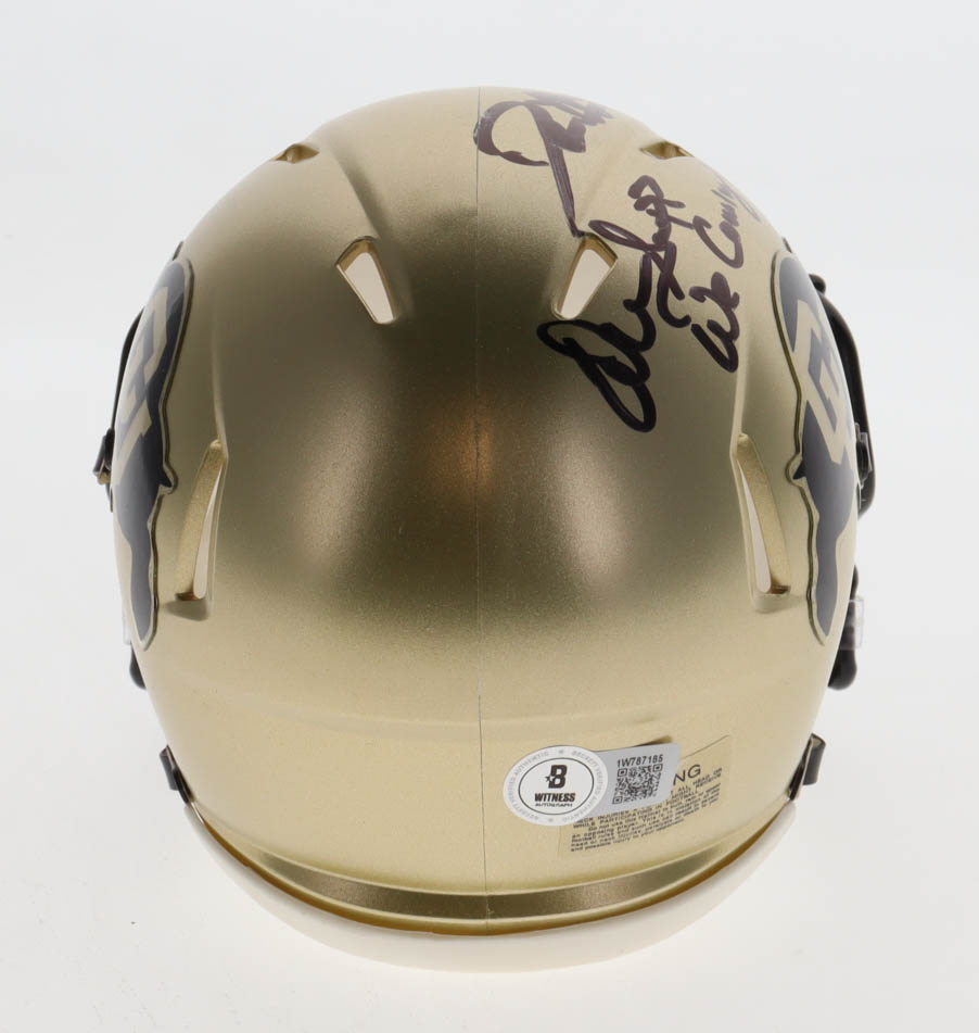 Deion Sanders & Warren Sapp Signed Colorado Buffaloes Speed Mini Helmet ...