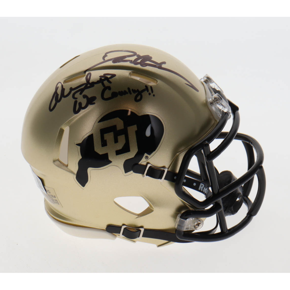 Deion Sanders & Warren Sapp Signed Colorado Buffaloes Speed Mini Helmet ...